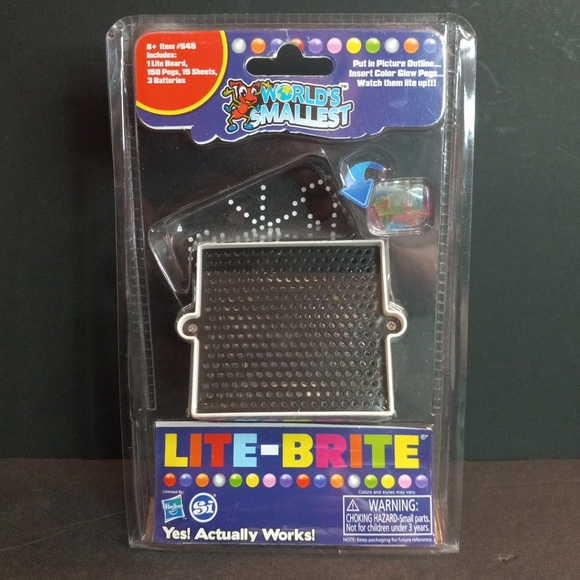 Hasbro | Toys | Worlds Smallest Lite Brite Miniature Edition Brand New ...